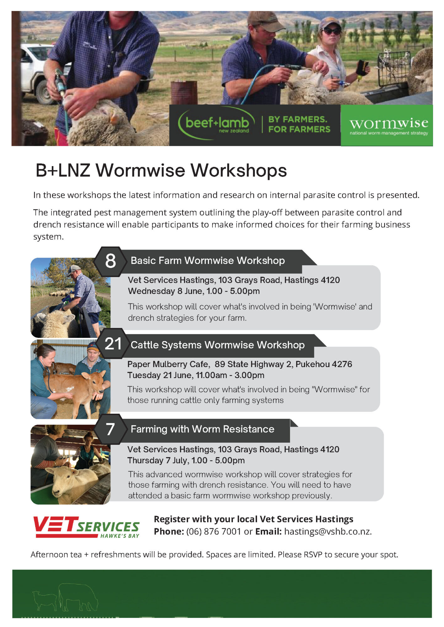 B+LNZ Wormwise Workshops – Vet Services Hawke's Bay